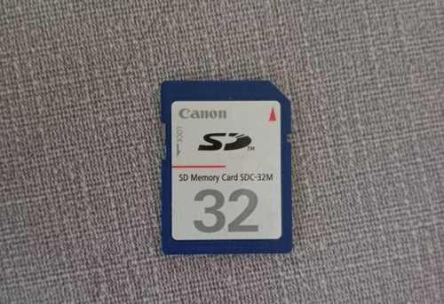 Карта памяти SDC 32m Canon