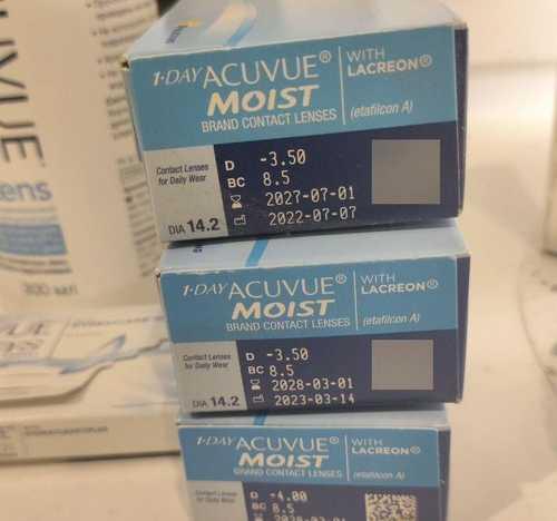 Линзы контактные acuvue moist однодневные