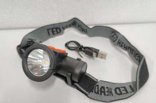 Налобный LED фонарь High Power, аккумулятор