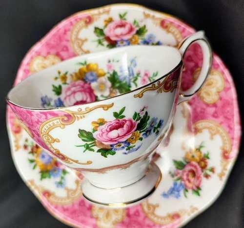 Кофейная пара Royal Albert Lady Carlyle винтаж