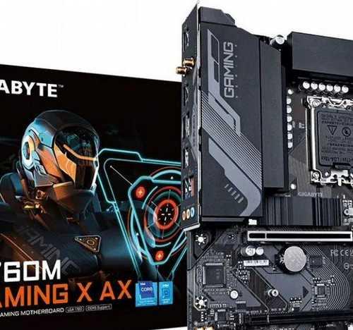 Материнская плата Gigabyte B760M gaming X AX Soc-1700 Intel B760 4xDDR5 mATX AC97 8ch(7.1) 2.5Gg RA