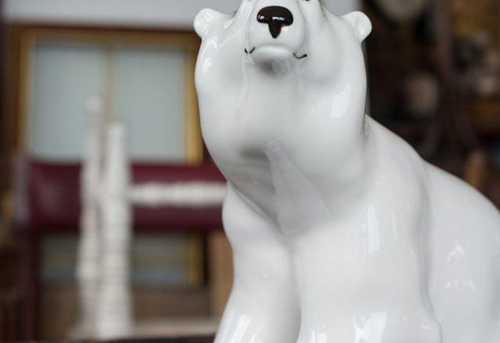 Большой Белый Медведь лфз фарфоровая статуэтка