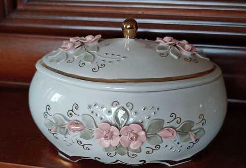 Шкатулка для украшений Кисловодский фарфор