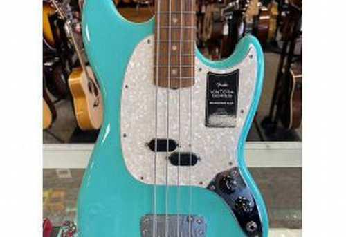 Fender Vintera Mustang Bass 2022 Seafoam Зеленый