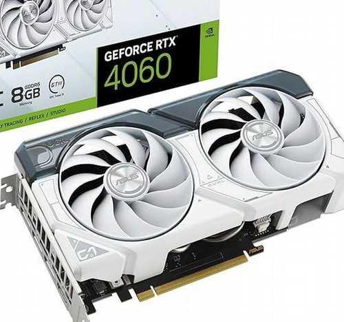 Видеокарта asus dual RTX 4060 8G OC White