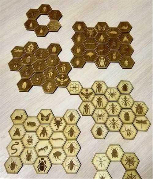 Улей (hive) настольная игра из дерева