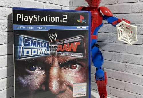 WWE SmackDown vs Raw Реслинг Игра PS2 Лицензия