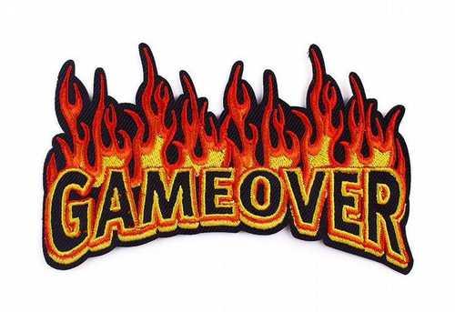 Термонашивки game over нашивка для одежды