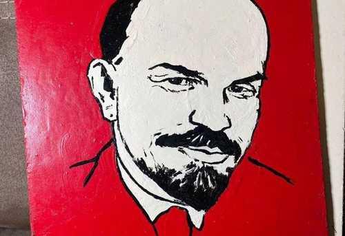 Портрет Ленина на подложке