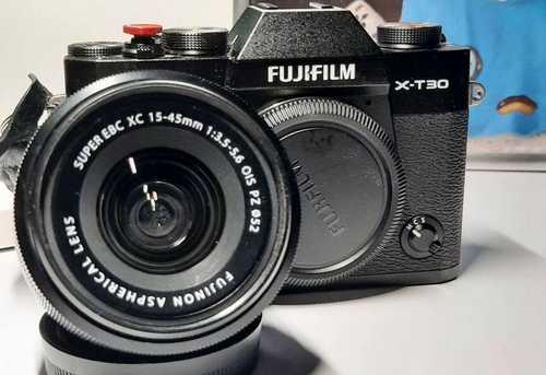 Fujifilm X-t30 с 2 объективами 15-45 и 35/2 WR