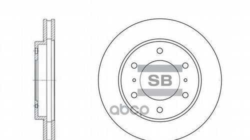 Диск тормозной mitsubishi pajero 00- (R16) пере