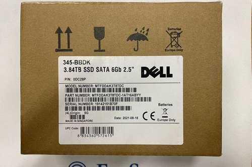 SSD Dell 3.84Tb SAS 6G 2.5" 345-bbdk / 0DC29P