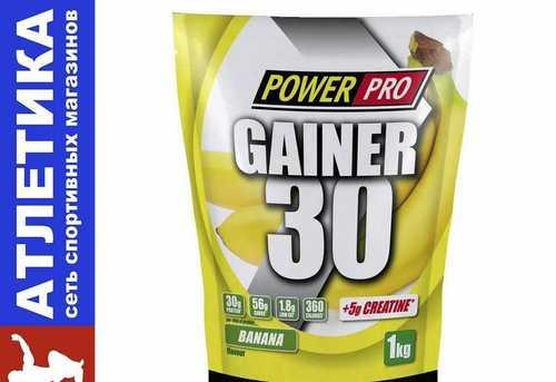 Гейнер высокобелковый Gainer 30 банан, 1кг