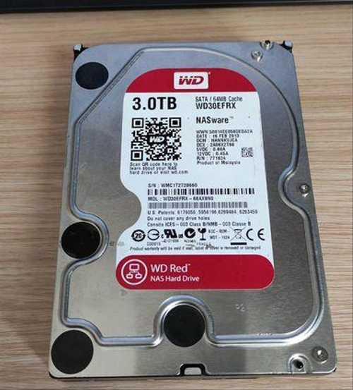 Жесткий диск Western Digital WD Red 3 тб WD30efrx