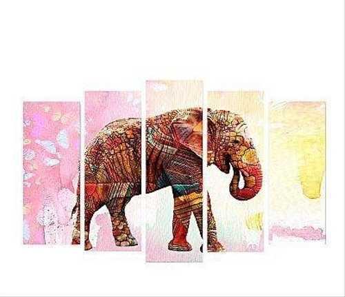 Модульные картина слон