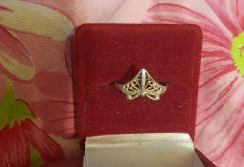 Кольцо "бабочка ",серебро, 925