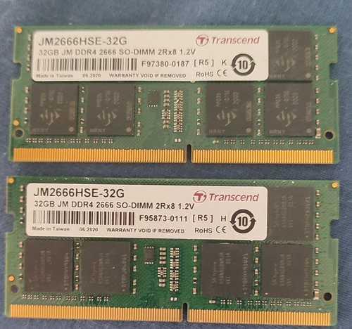 Sodimm ddr4 32gb 2666 Transcend