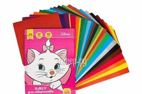 Набор цветной бумаги и картона Disney Коты-ари