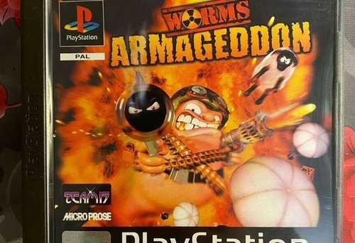Worms Armageddon для Sony PlayStation 1 (PS1)