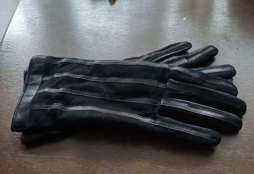 Перчатки натуральная кожа /замша размер 6.5