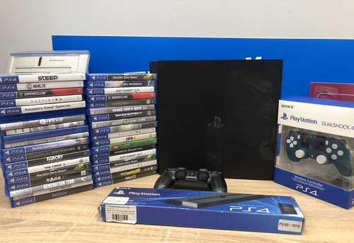Sony PS4 PRO 1 Tb + 50 игр на приставке