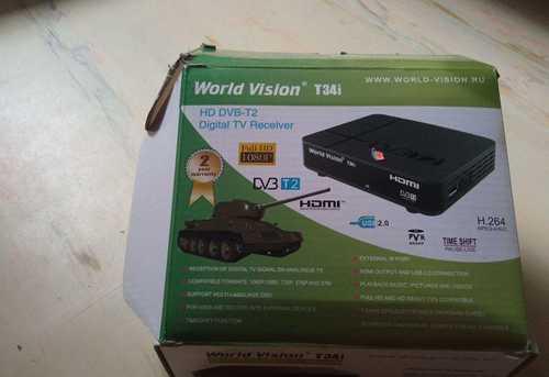 Цифровой эфирный DVB-T2 приемник World Vision T34