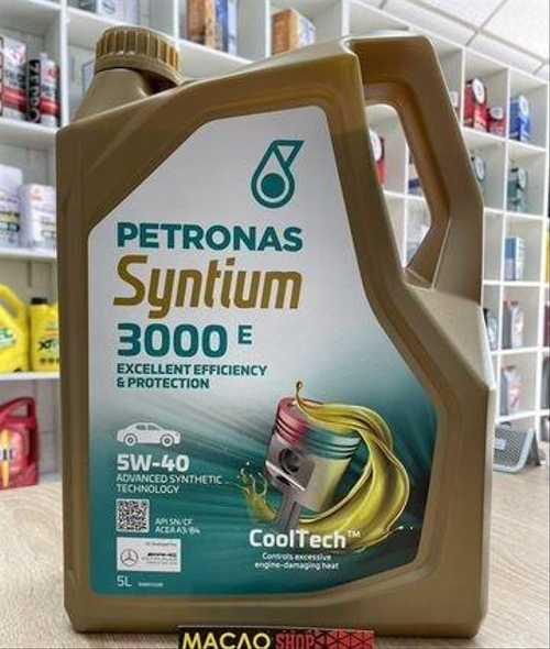 Масло моторное petronas 3000 E 5W40 SN/CF 5 л