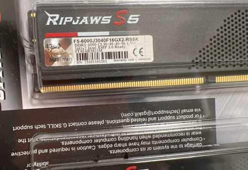 DDR5 6000 G.Skill ripjaws S5 (30-40-40-96) 32GB