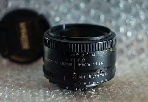 Объектив Nikon AF 50mm f/1.8 D Nikkor