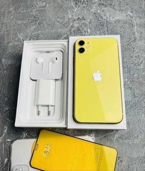 iPhone 11 128 гб желтый