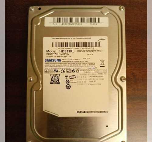 Hdd жесткий диск на 320GB