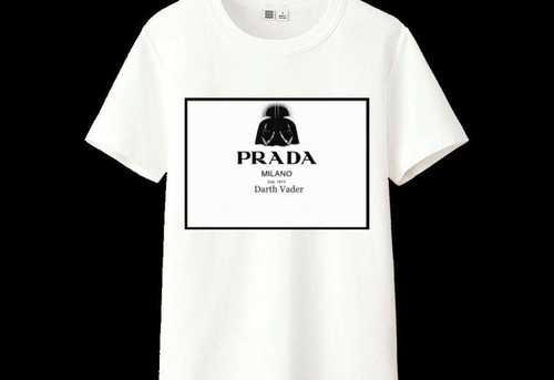 Кастомная футболка с принтом Prada x Star Wars