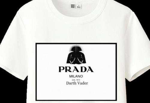 Кастомная футболка с принтом Prada x Star Wars