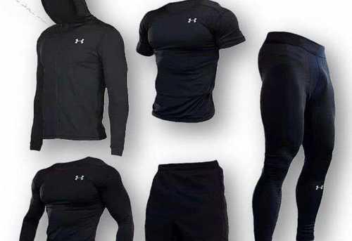 Рашгард мужской комплект 5 в 1 Under Armour M L