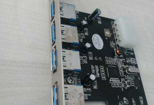 Контроллер PCI-E Express 4 USB 3.0