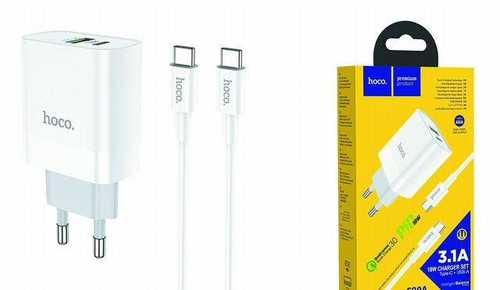 Сзу Hoco C80A + кабель USB Type-C - USB Type-C