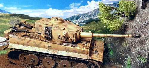 Диорама.Pz.Kpfw.VI"Тигр".Битва на Кавказе.1943 год