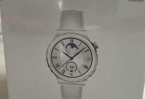 Смарт часы huawei watch gt 3 pro бело-серебрянные