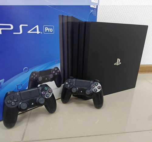 Sony playstation 4 ps4 pro 1tb 2 геймпада