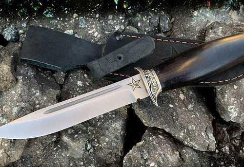 Нож "Смерш", сталь K340, рукоять граб