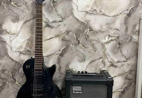 Электрогитара Epiphone Gothic Комбик Roland Cube