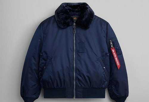 Бомбер мужской Alpha Industries B-15 синий