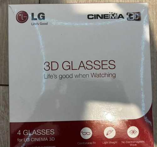 3D-очки LG (4 пары внутри)