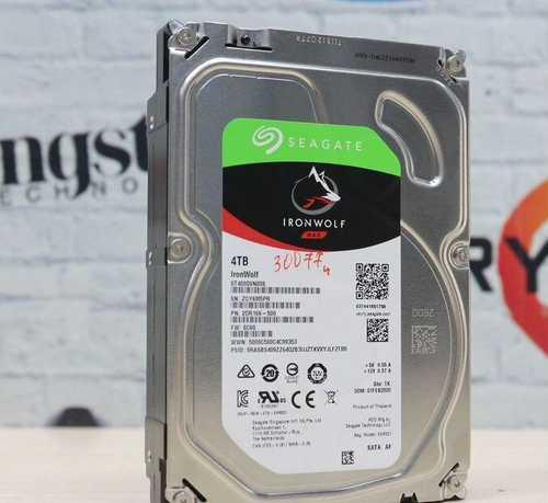 Жесткий диск Seagate IronWolf 4 тб (30077ч)