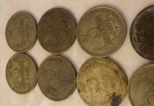 Монеты СССР 3 коп, 5 коп, 15 коп, 1 коп, 10 коп,20