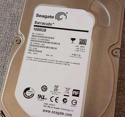 Жесткий диск 1 тб Seagate 3.5