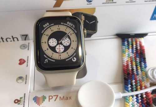 Смарт часы P7 Max gold NFC
