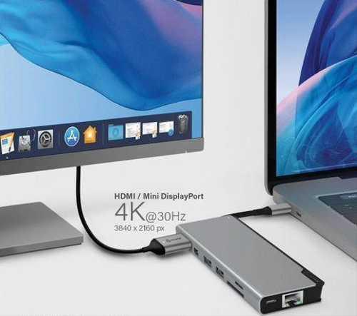 Адаптер Alogic Super Dock 10 in 1 USB-C