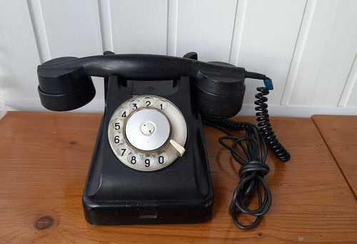 Старинный телефон карболитовый аремен СССР