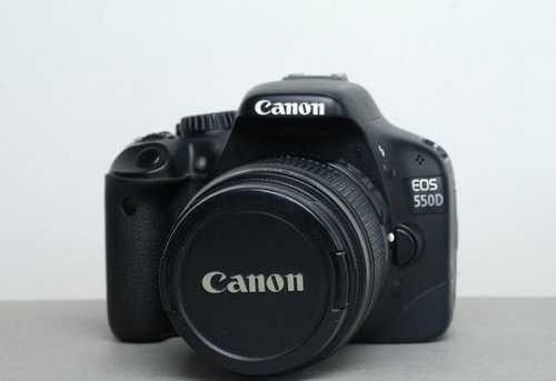 Фотоаппарат Canon 550d + 18-55 kit